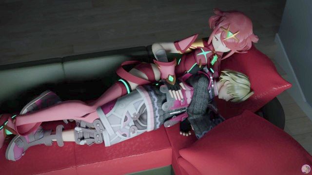[mini Giantess] Switched A Pyra Mythra Growth Animation